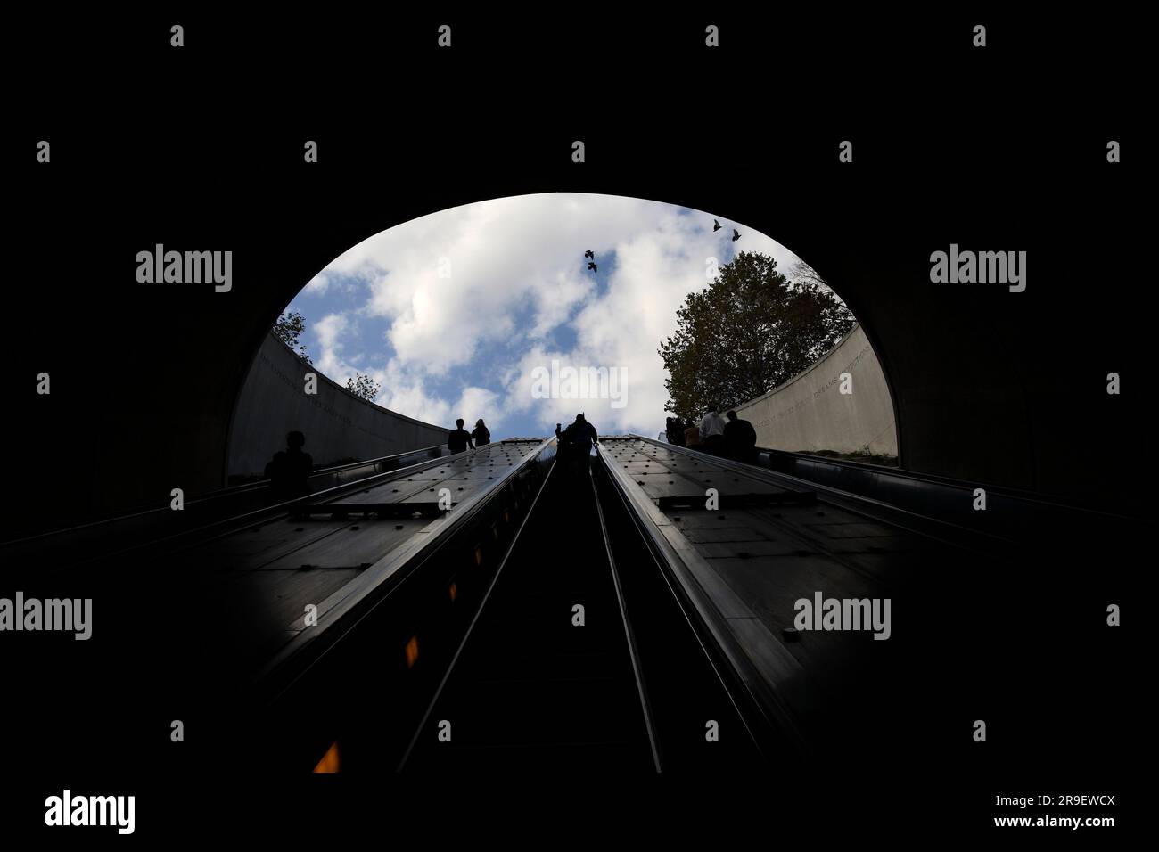 Metro exit at Dupont Circle. Washington, DC. USA Stock Photo - Alamy