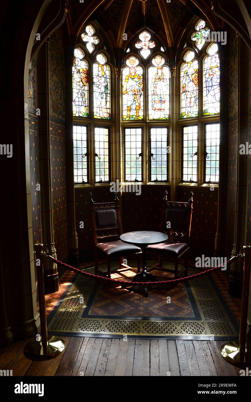 Medieval castle and victorian architecture gothic revival mansion hi ...