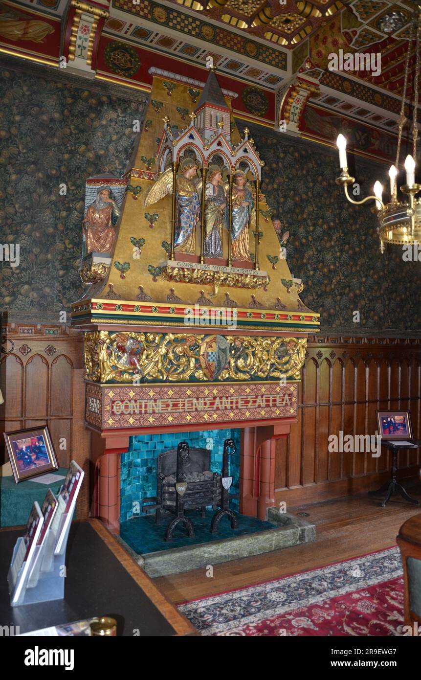 Medieval castle and victorian architecture gothic revival mansion hi ...