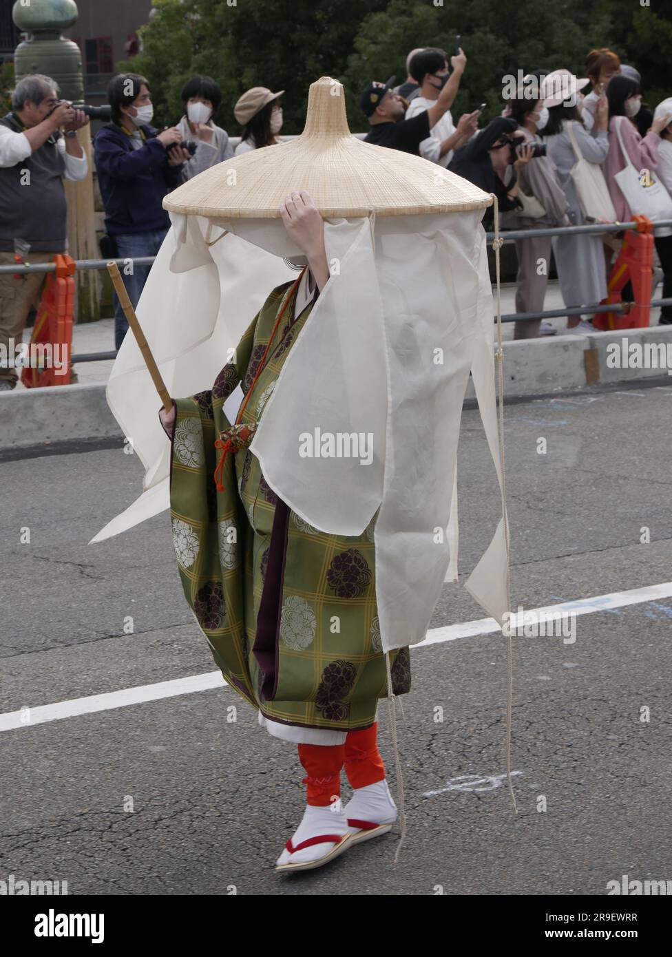 poet and nun Abutsuni represented at the costume parade of Jidai ...