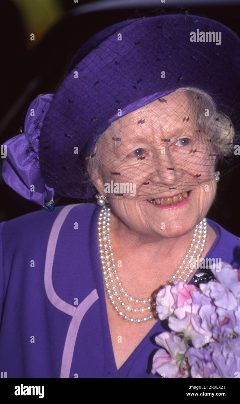 26 April 1999 The Queen Mother at the Whitbread Gold Cup Horse Race ...