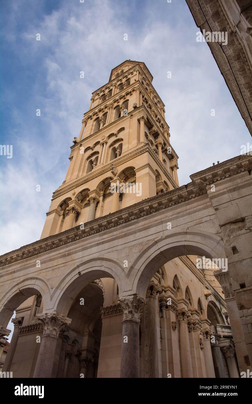 The Romanesque bell tower of Cathedral of Saint Domnius -Katedrala ...