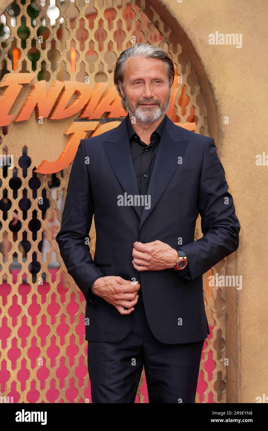 Mads Mikkelsen poses for photographers upon arrival at the premiere of ...