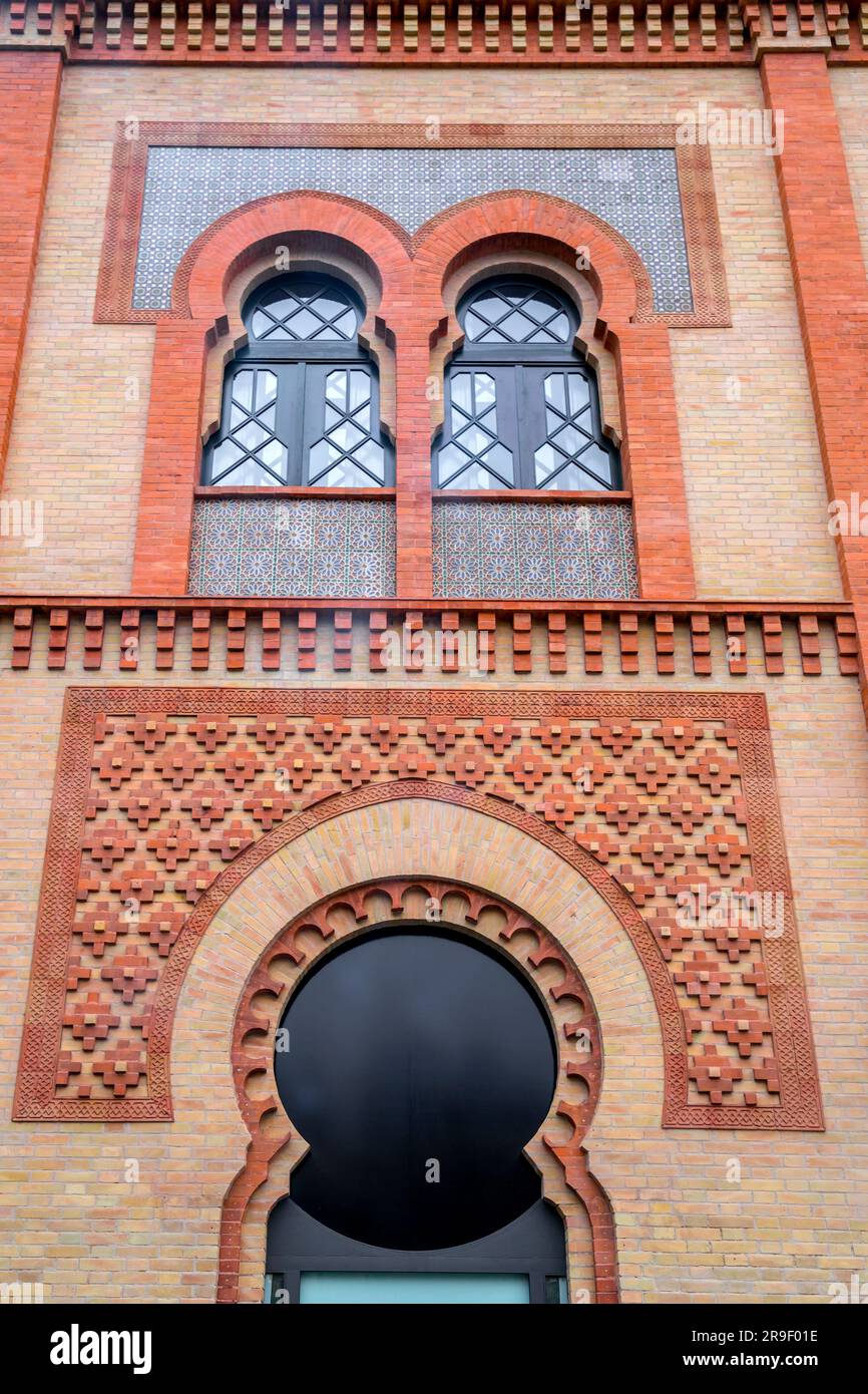 Architectural detail from typical Andalusian architecture in Seville ...