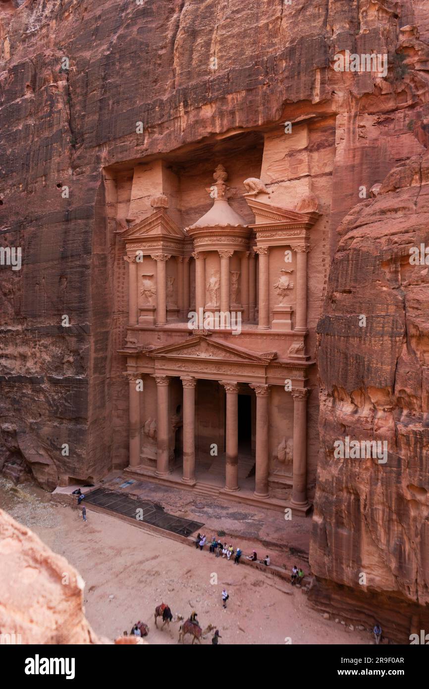 Petra, the ancient stone - hewn city Stock Photo - Alamy