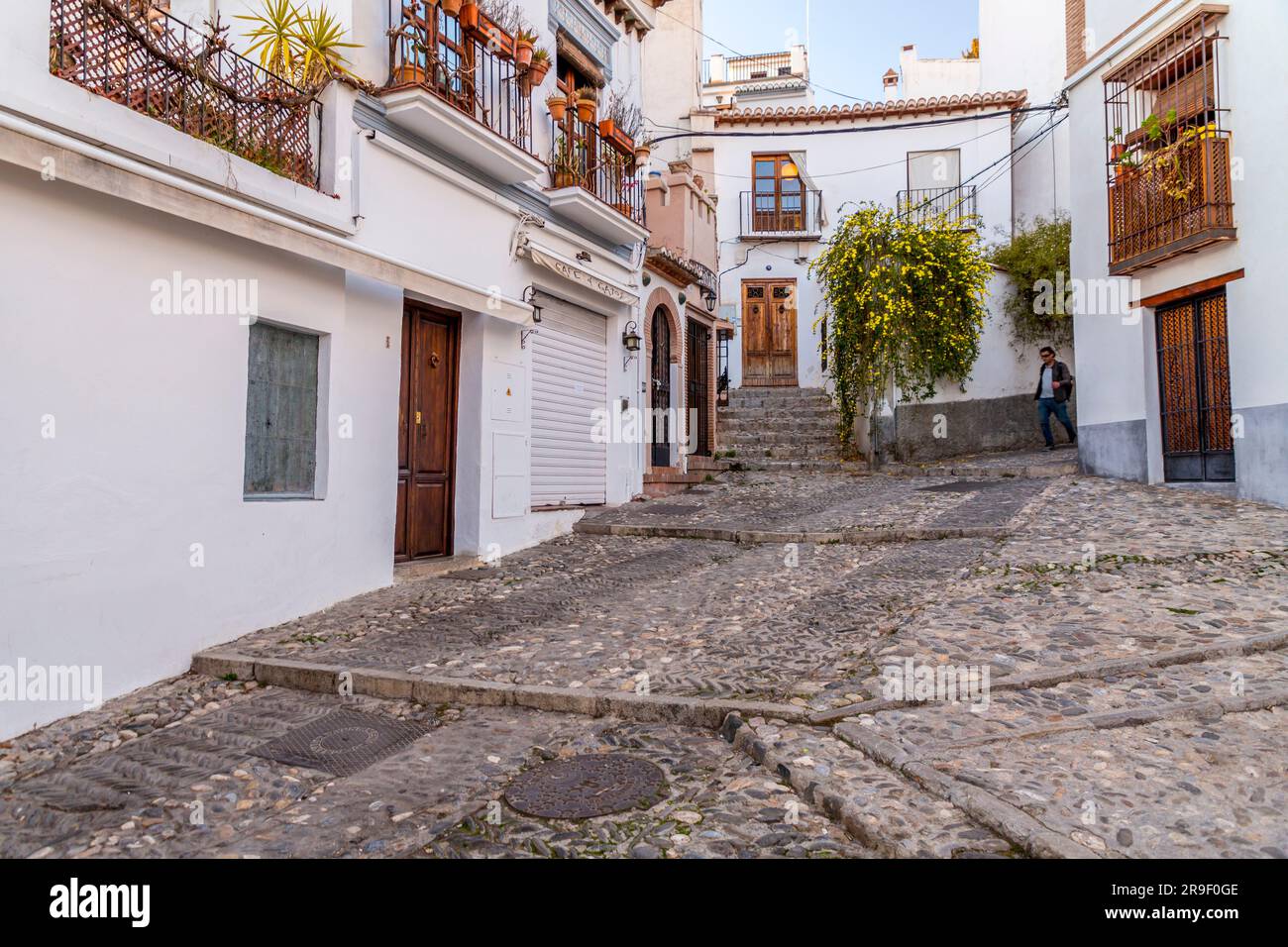 Granada, Spain - February 22, 2022: Generic architecture and street ...