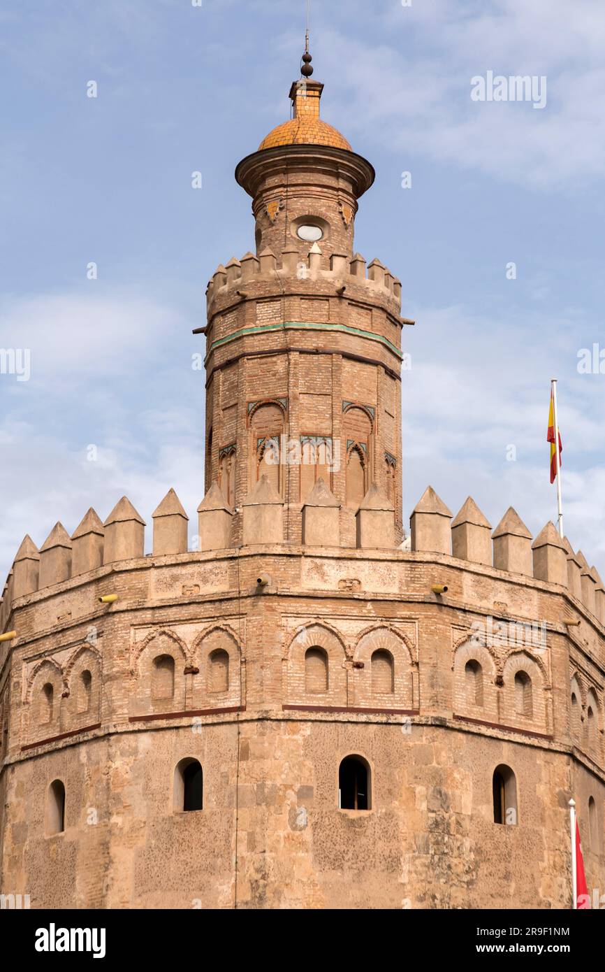 The Torre del Oro, Tower of Gold is a dodecagonal military watchtower ...
