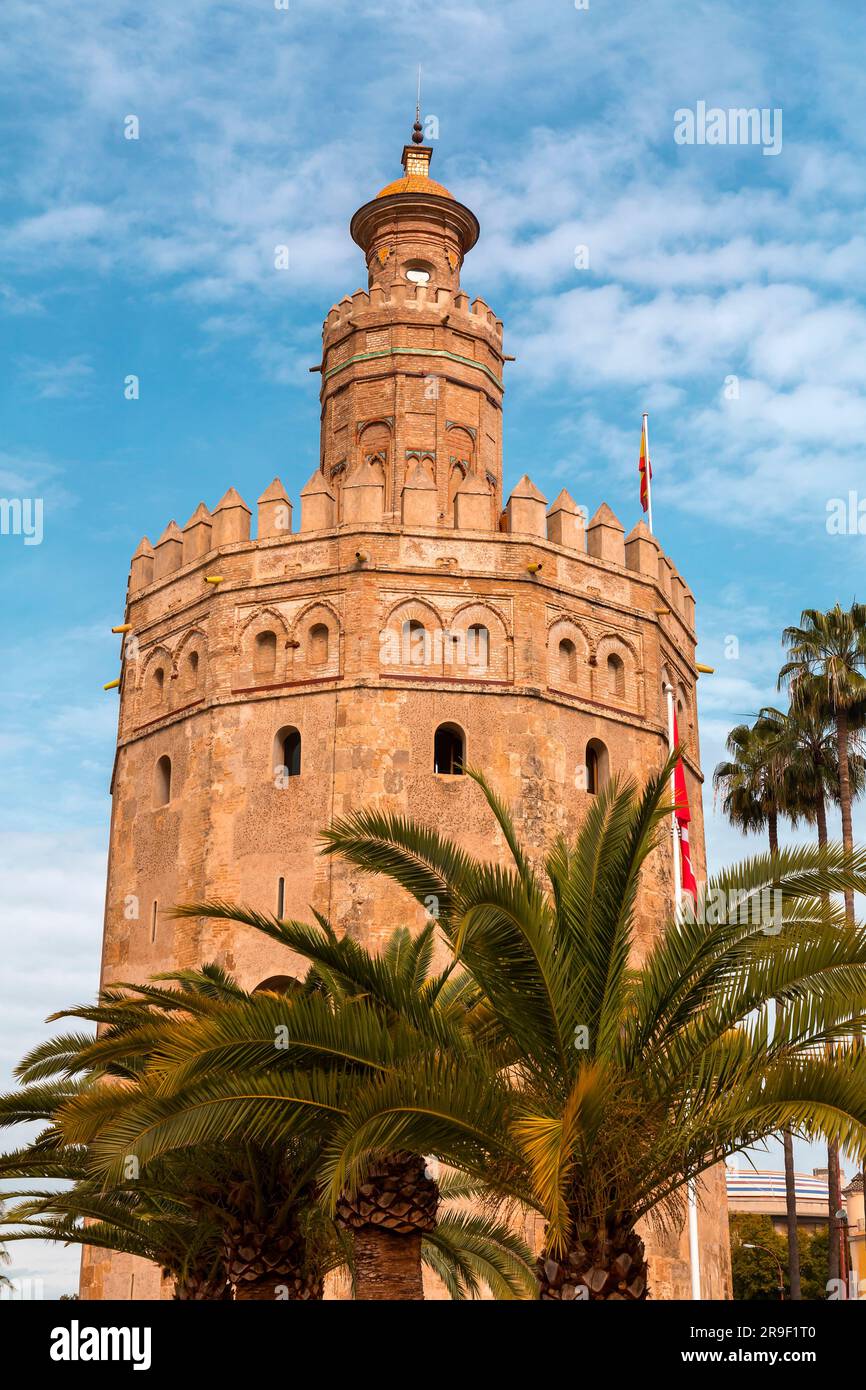 The Torre del Oro, Tower of Gold is a military watchtower in Seville ...