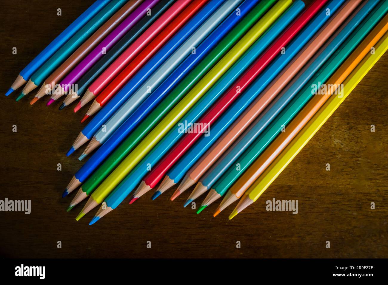 Coloured pencils collection hi-res stock photography and images - Alamy
