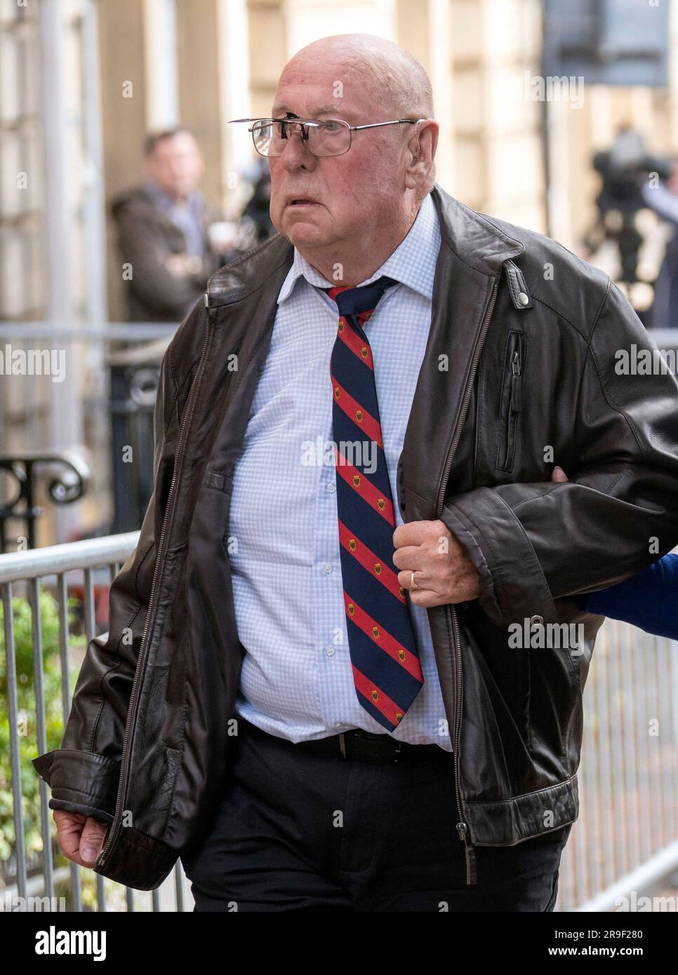 Witness Roger Jones arrives at County Hall in Preston, Lancashire, on ...