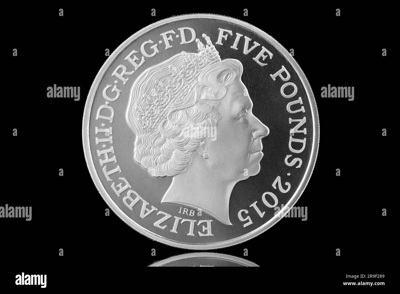 2015 winston churchill 5 pound coin hi-res stock photography and images ...