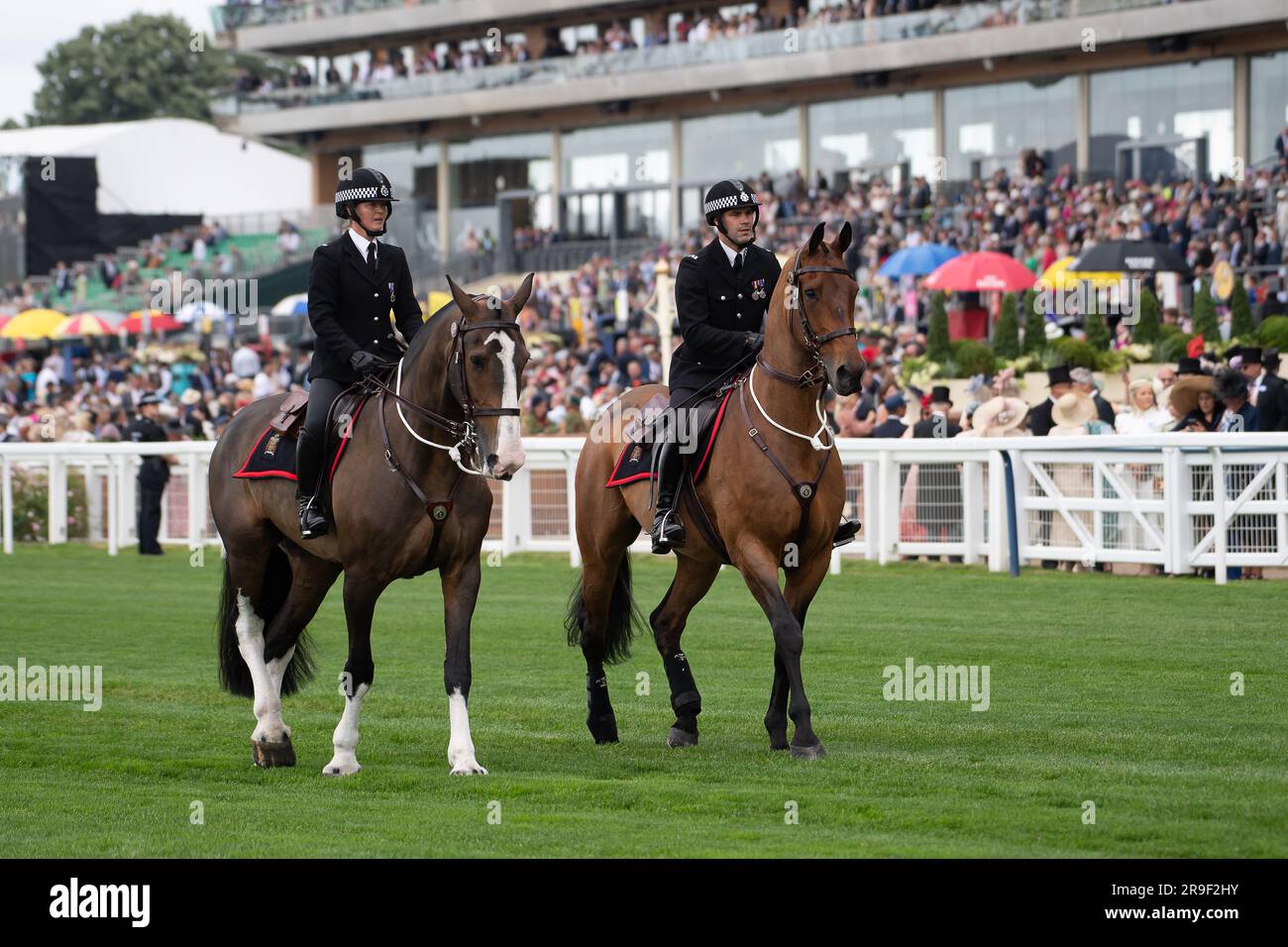 Ascot, Berkshire, UK. 20th June, 2023. Thames Valley Police Mounted ...