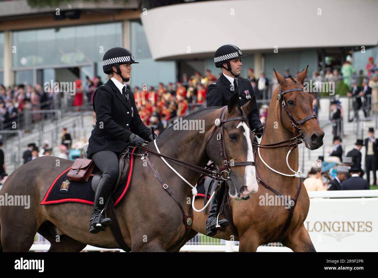 Ascot, Berkshire, UK. 20th June, 2023. Thames Valley Police Mounted ...