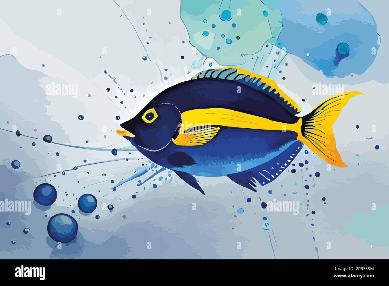 Watercolour fish hi-res stock photography and images - Alamy