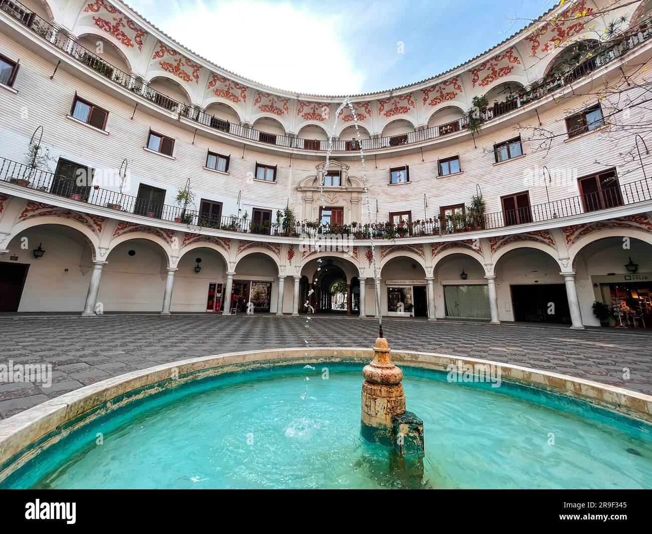 Seville, Spain-FEB 24, 2022: The Plaza del Cabildo is located in the ...