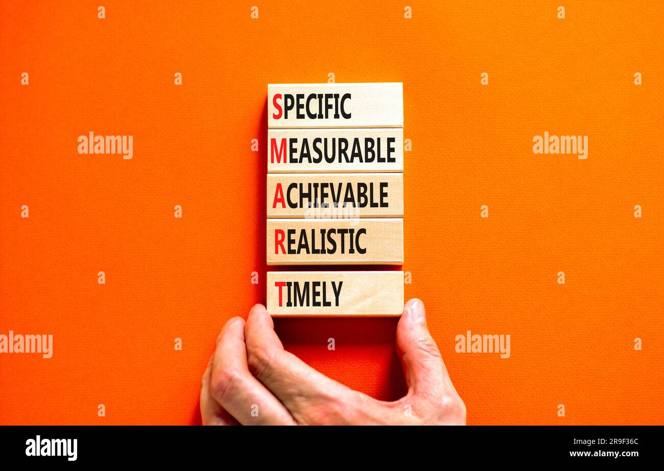 SMART symbol. Concept words SMART specific measurable achievable ...