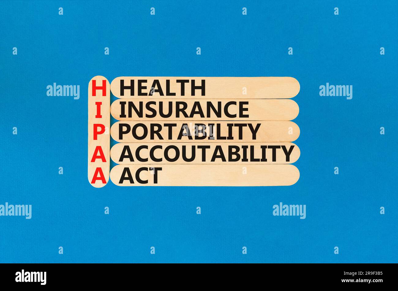 HIPAA symbol. Concept words HIPAA health insurance portability ...