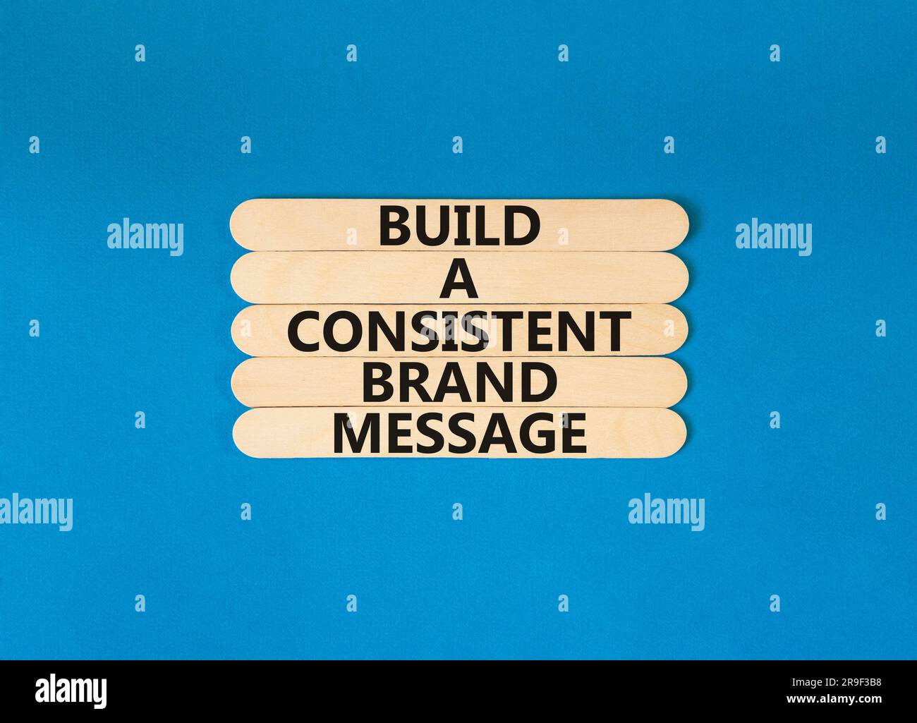 Consistent brand message symbol. Concept words build a consistent brand ...