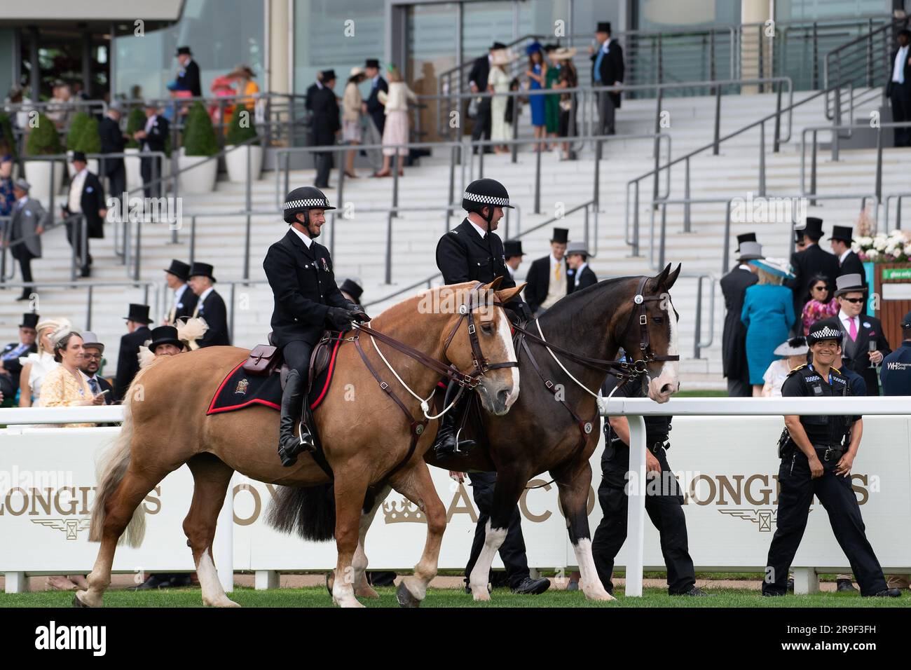 Ascot, Berkshire, UK. 20th June, 2023. Thames Valley Police Mounted ...