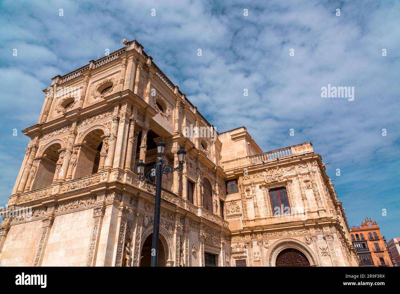 The historical town hall building of Seville, Andalusia, Spain. Located ...
