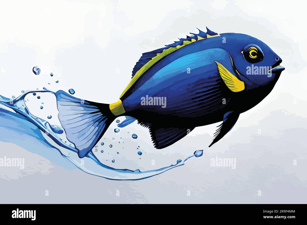 Blue tang art Stock Vector Images - Alamy