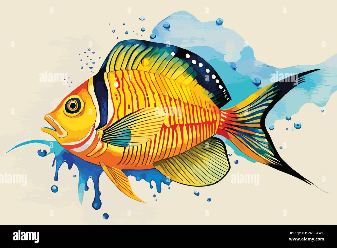 Butterfly fish vector hi-res stock photography and images - Alamy