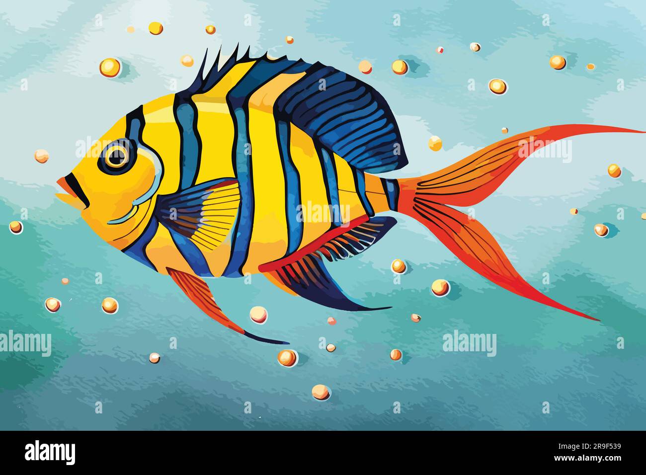 Butterfly fish vector hi-res stock photography and images - Alamy