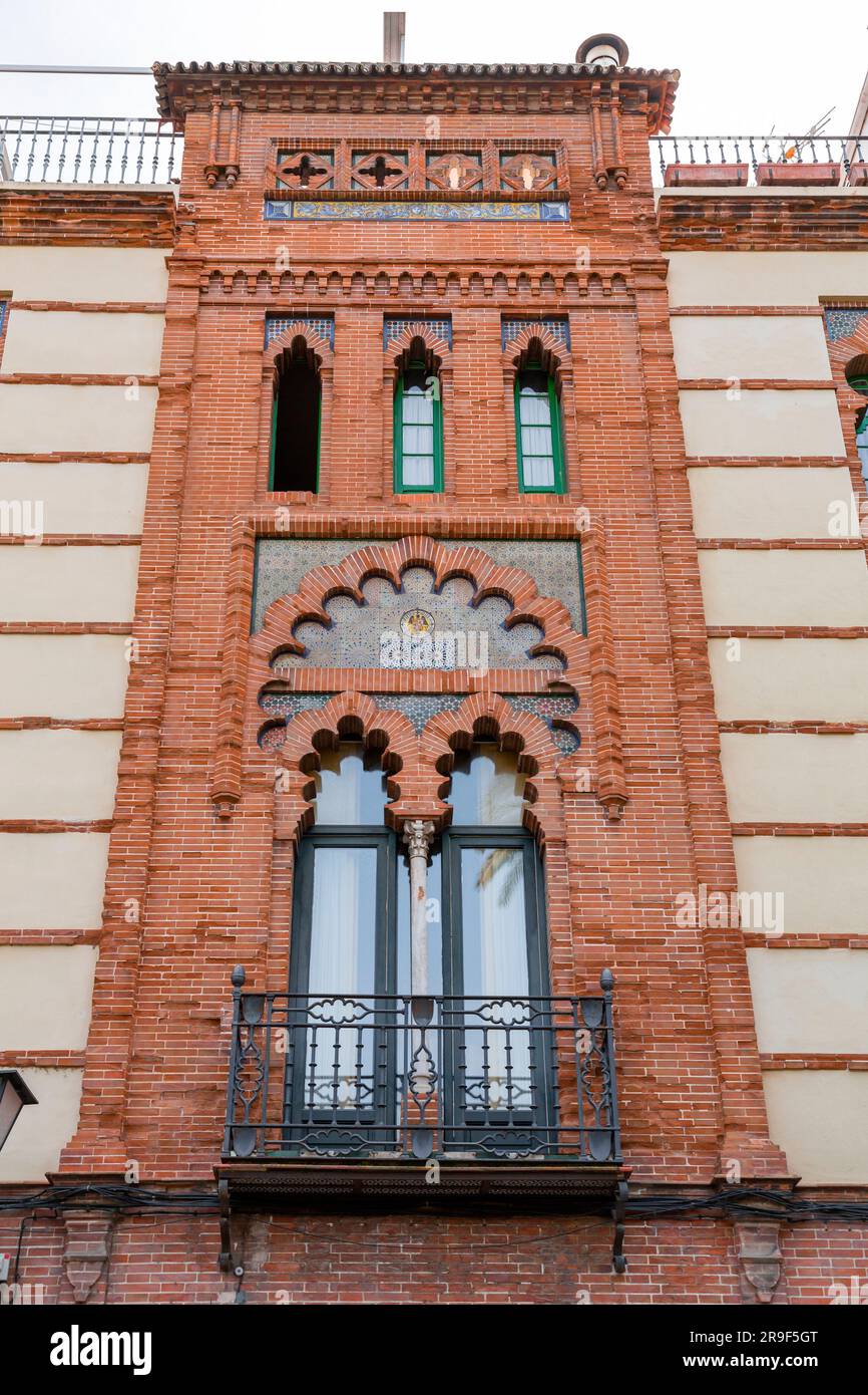 Architectural detail from typical Andalusian architecture in Seville ...
