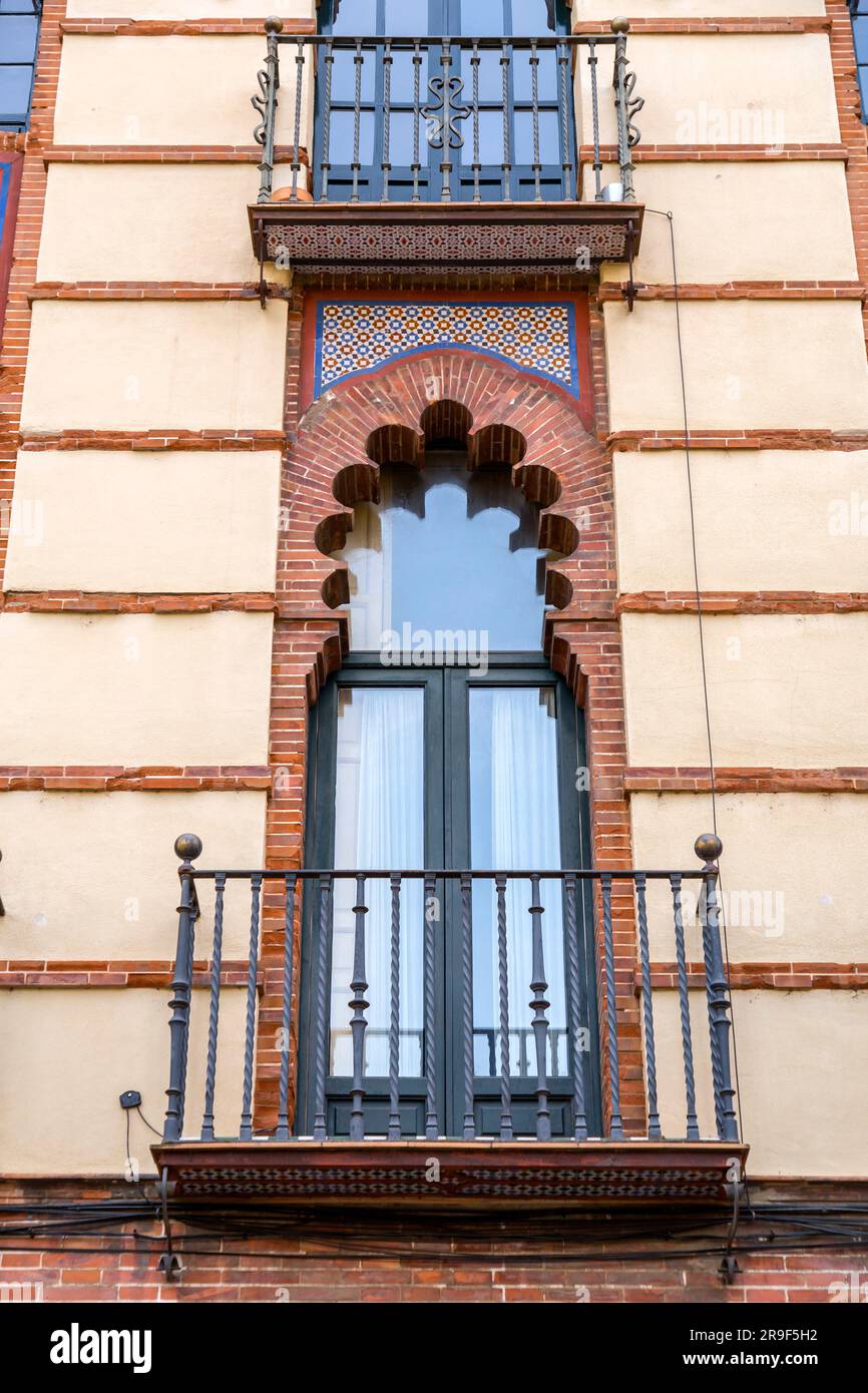 Architectural detail from typical Andalusian architecture in Seville ...
