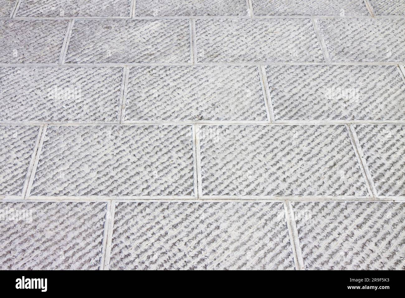 New paving made with stone blocks in an italian pedestrian zone Stock ...