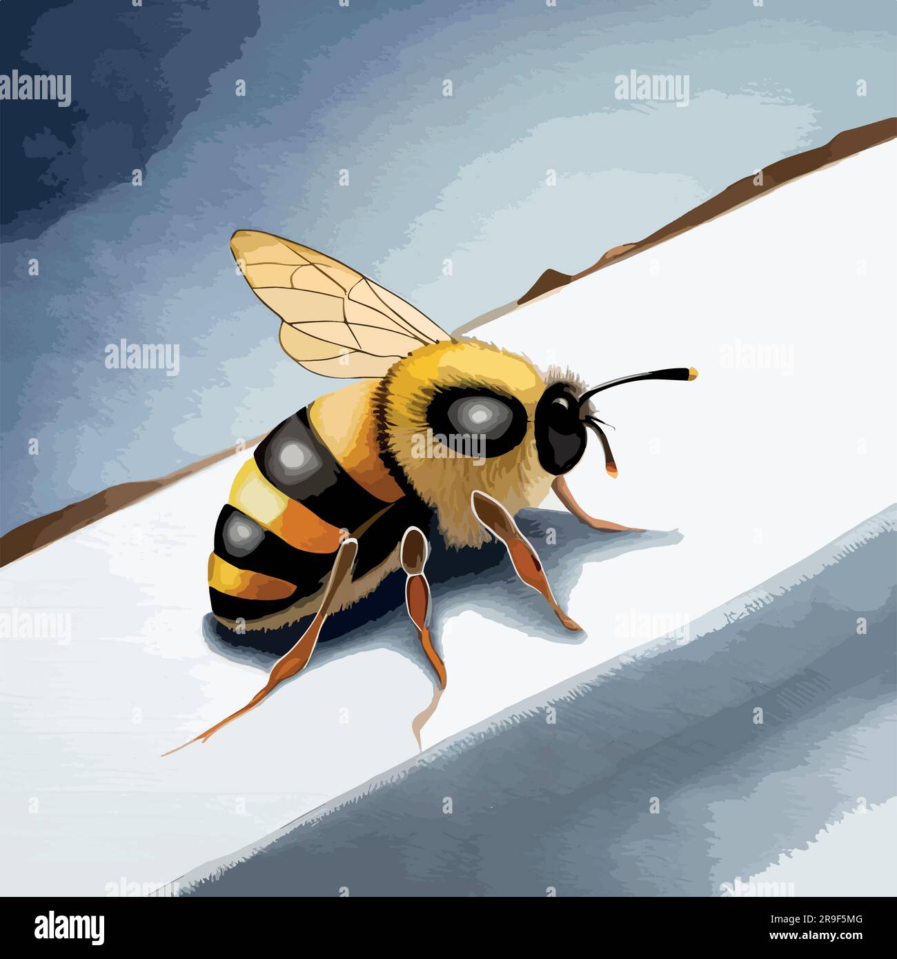 Bee collection vector vectors hi-res stock photography and images - Alamy