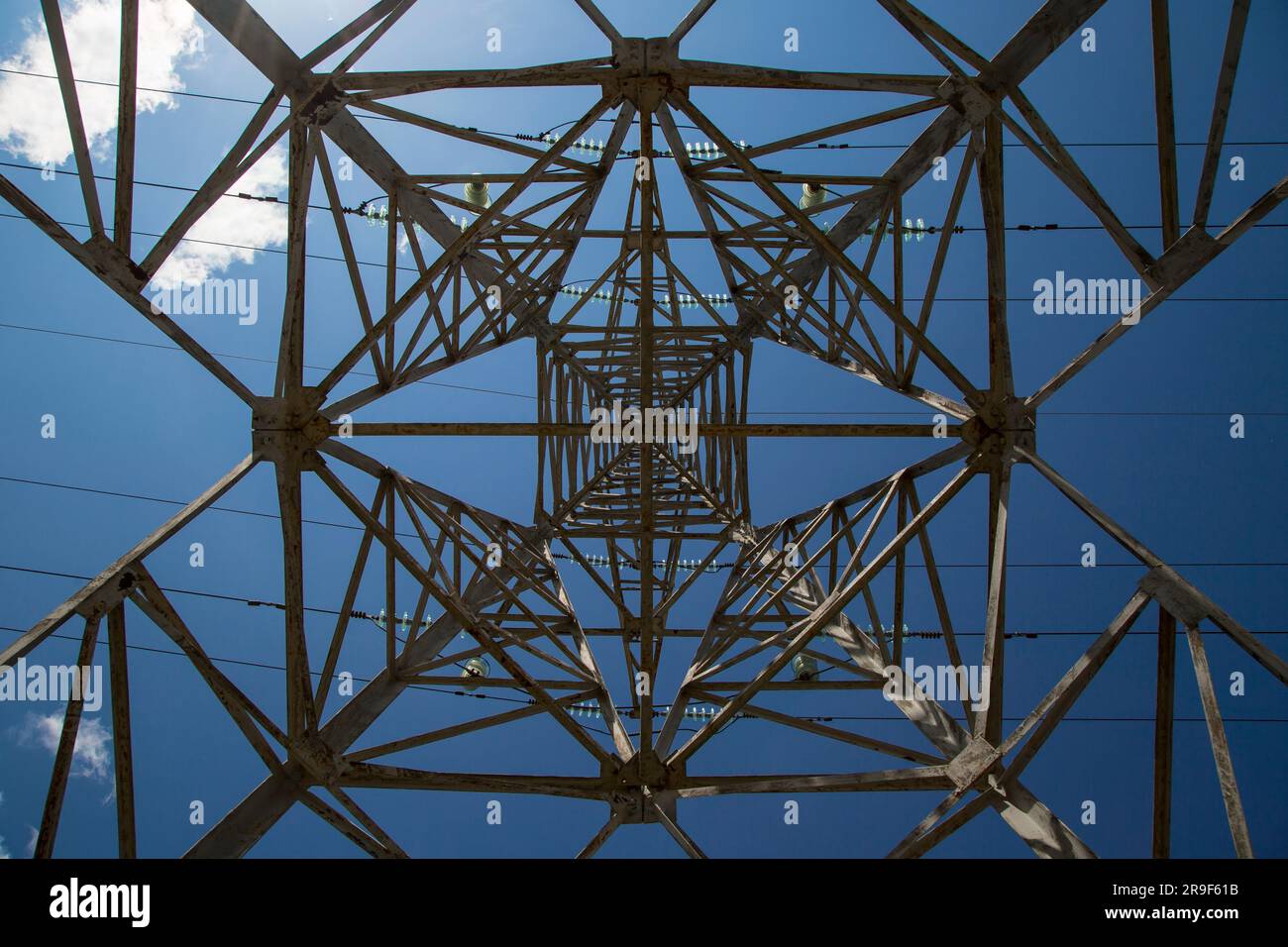 High voltage lines Stock Photo - Alamy