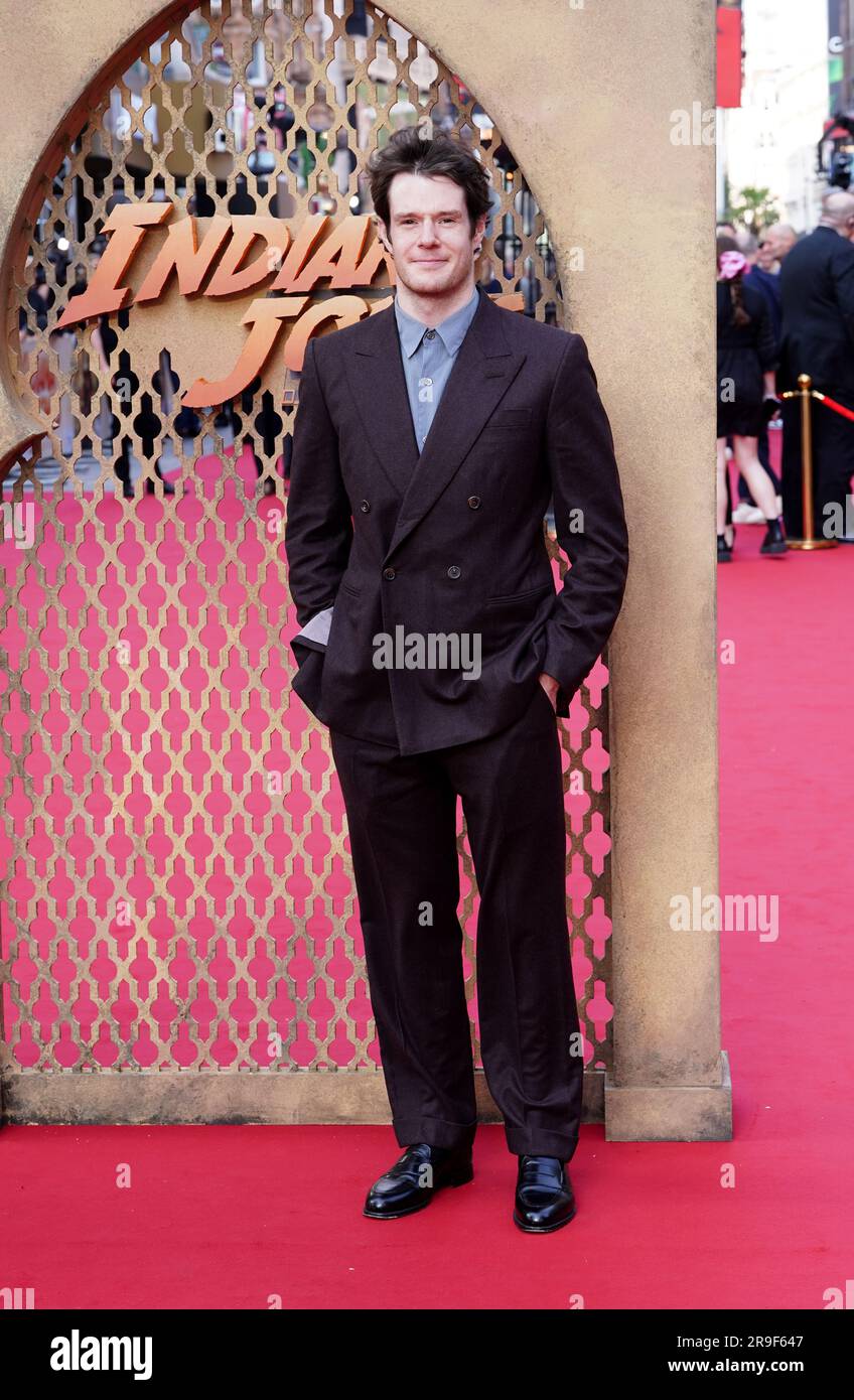 Connor Swindells arrives for the UK premiere of Indiana Jones and the ...