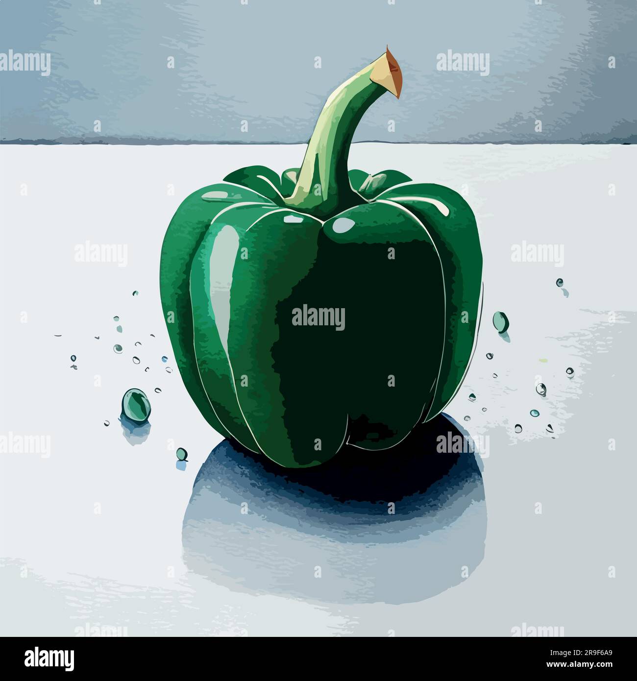 Capsicum green Stock Vector Images - Alamy