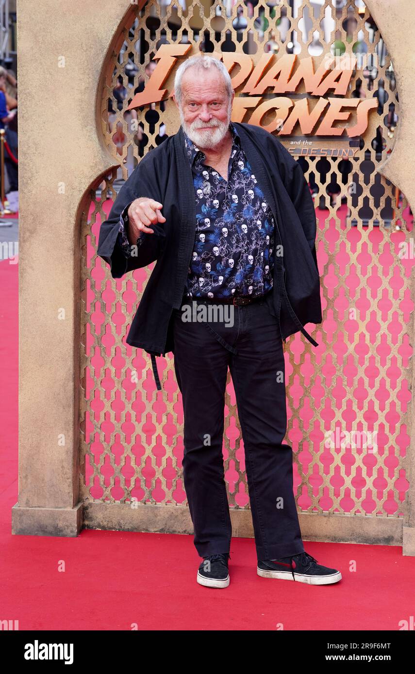 Terry Gilliam arrives for the UK premiere of Indiana Jones and the Dial ...