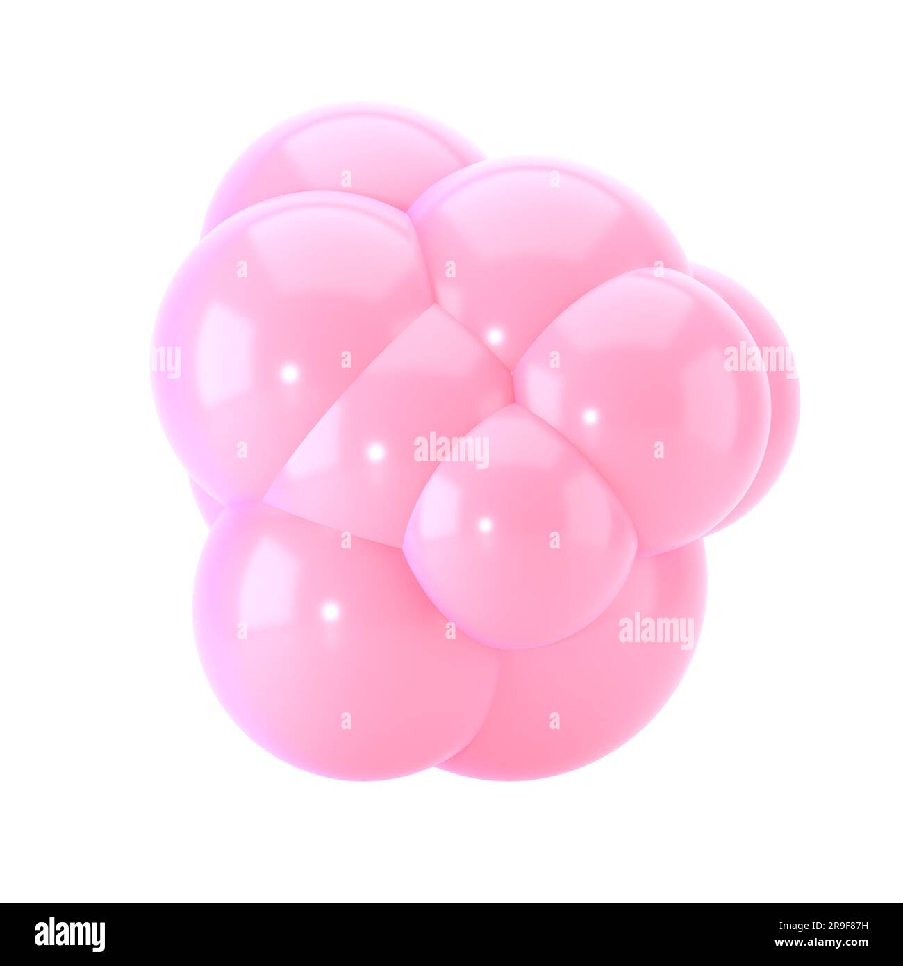 3d shape Abstract liquid with spherical element. realistic illustration ...