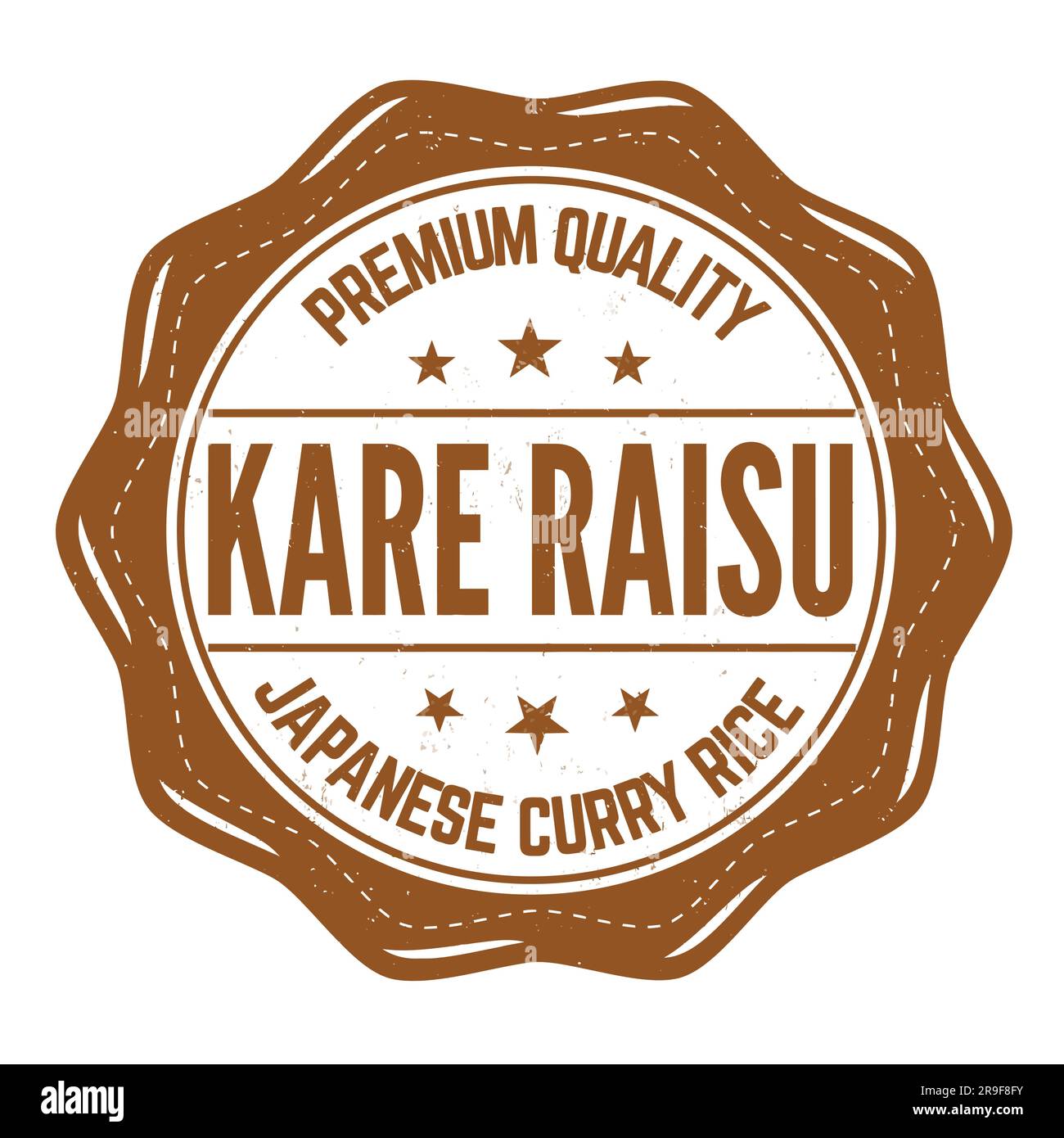Kare raisu grunge rubber stamp on white background, vector illustration ...