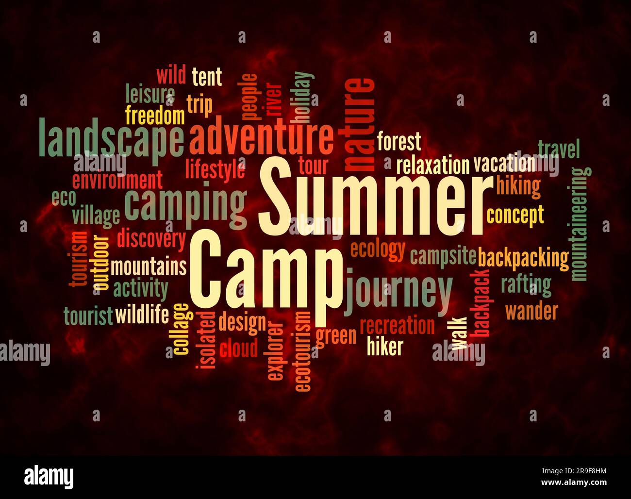 Word Cloud with SUMMER CAMP concept create with text only Stock Photo ...