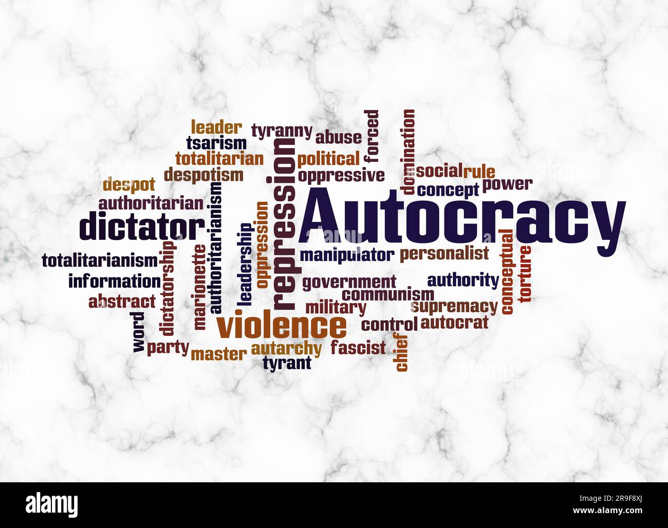 Word Cloud with AUTOCRACY concept create with text only Stock Photo - Alamy