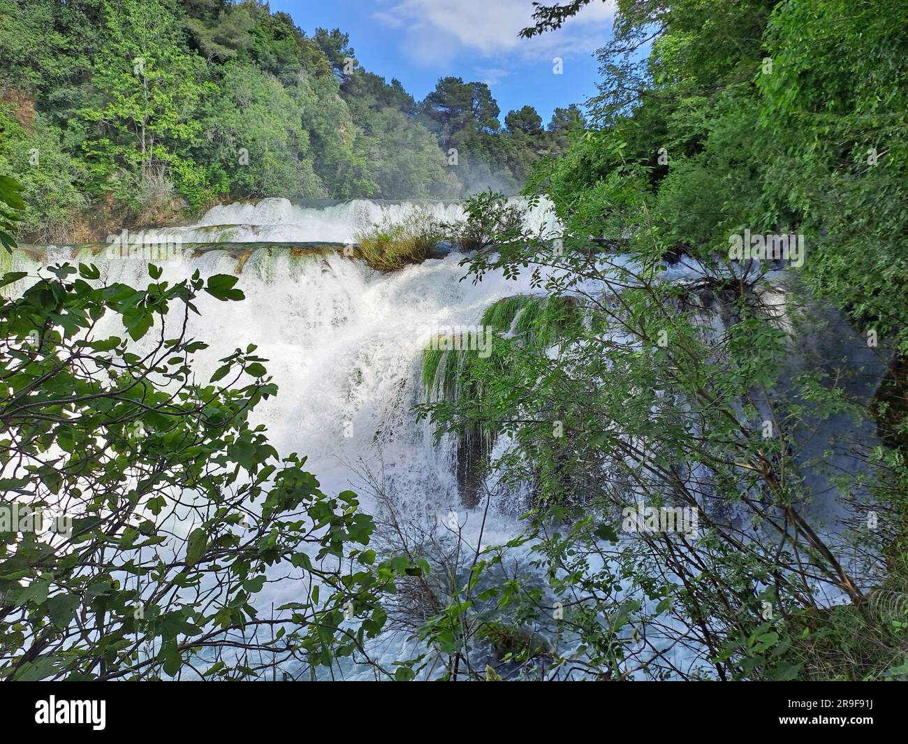 scenic waterfall in krka national oark in croatia Stock Photo - Alamy