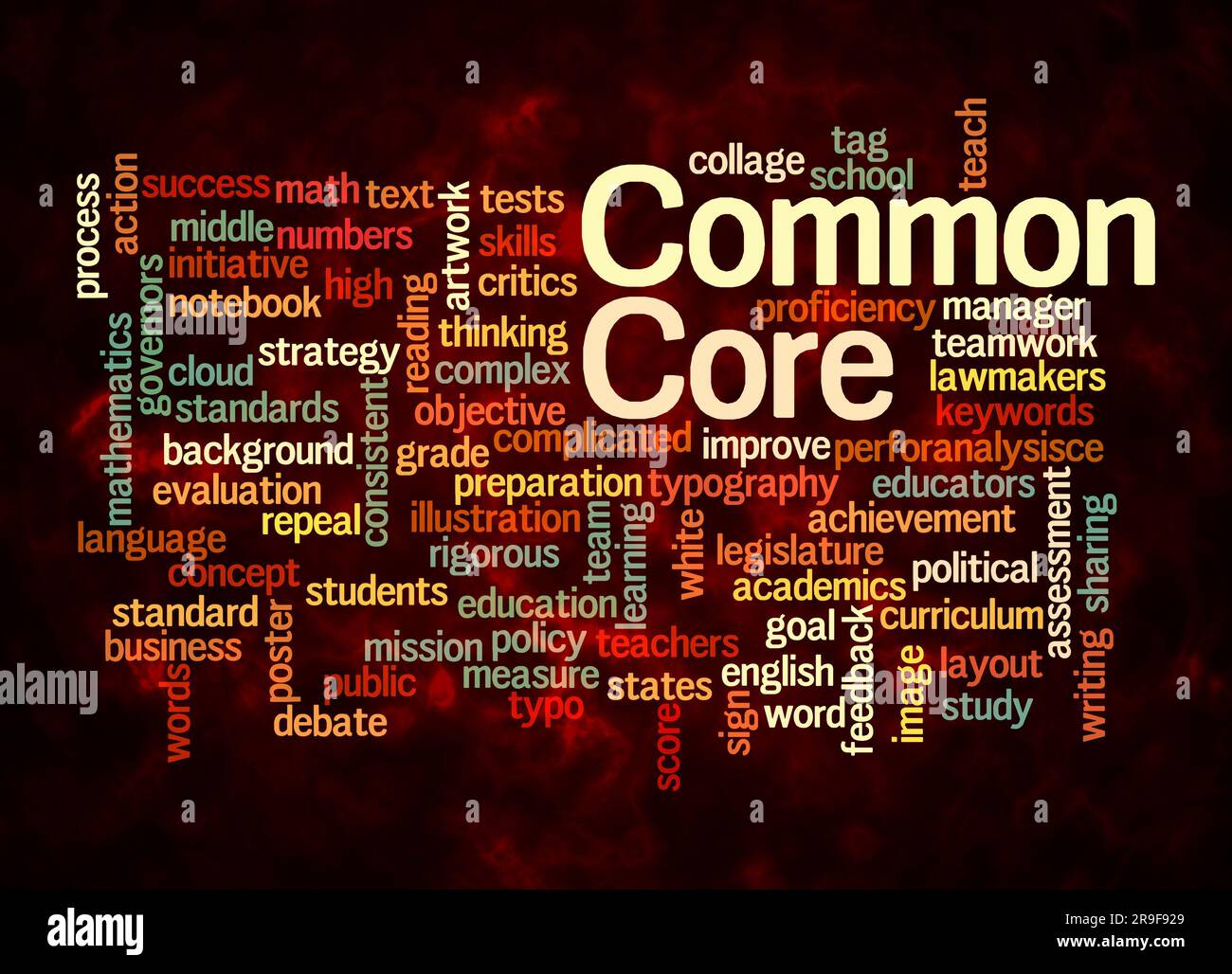 Word Cloud with COMMON CORE concept create with text only Stock Photo ...