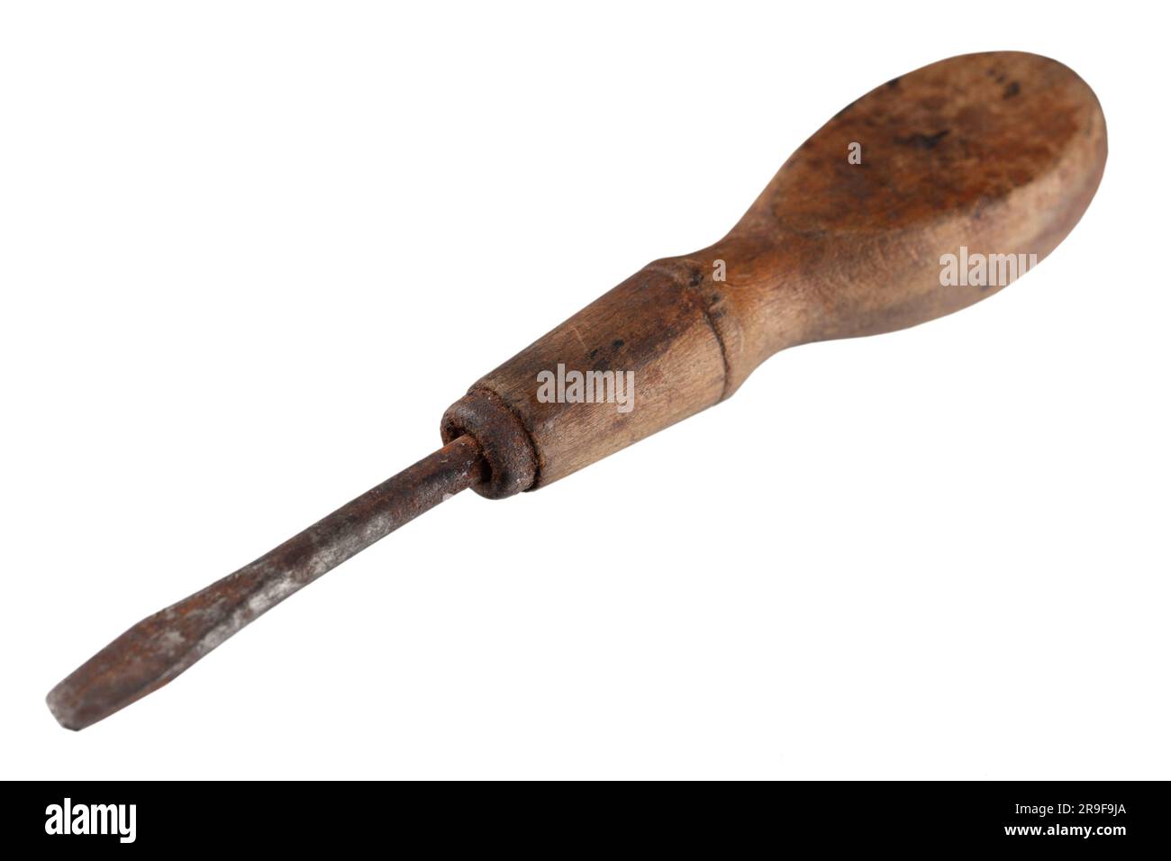 Old vintage retro rusty screwdriver isolated on white background Stock ...
