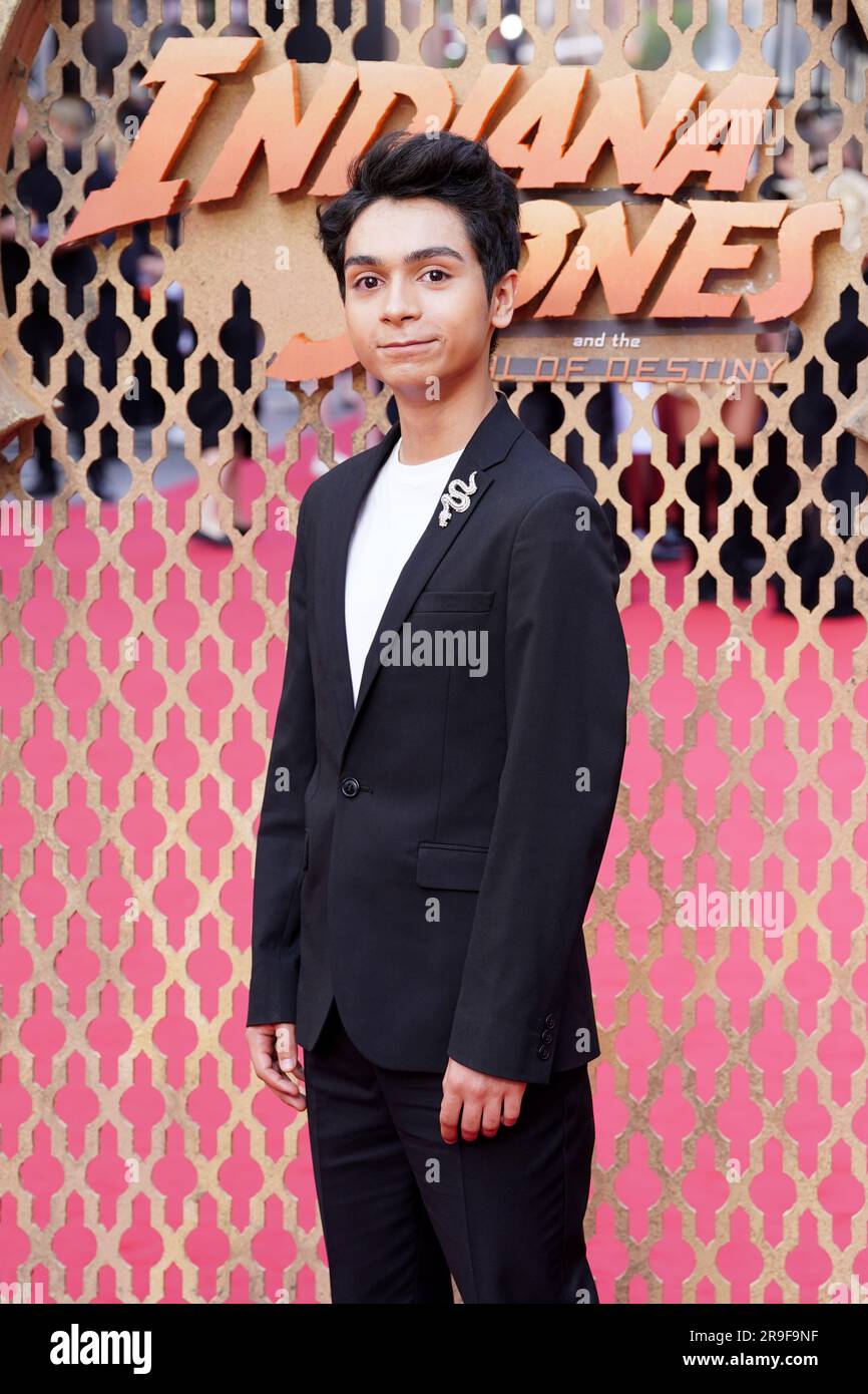 Alexander Molony arrives for the UK premiere of Indiana Jones and the ...