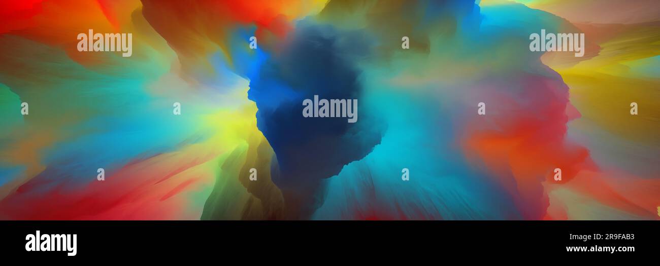 Magical world. Colorful abstract fantasy background, surreal dreamy ...