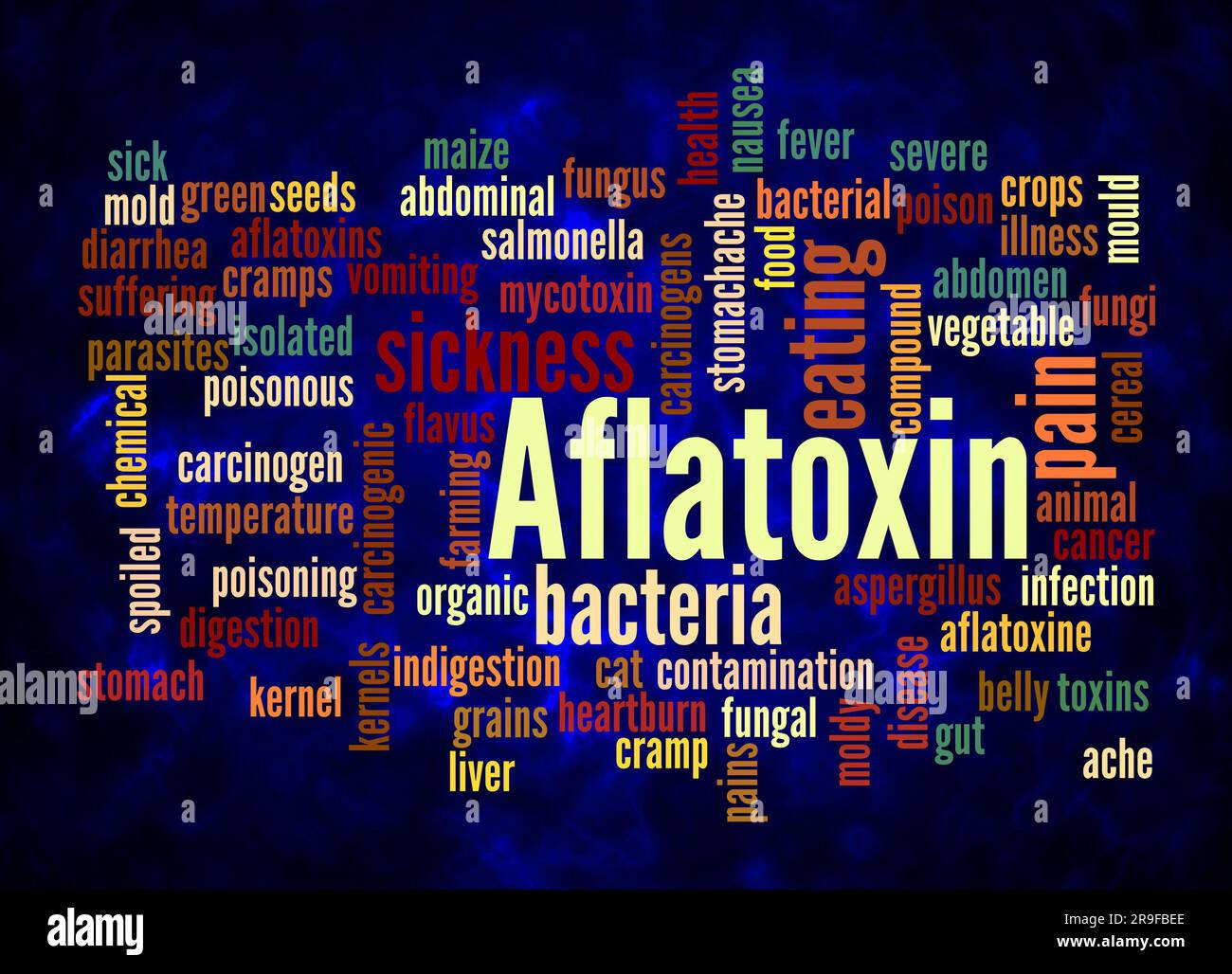 Word Cloud with AFLATOXIN concept create with text only Stock Photo - Alamy
