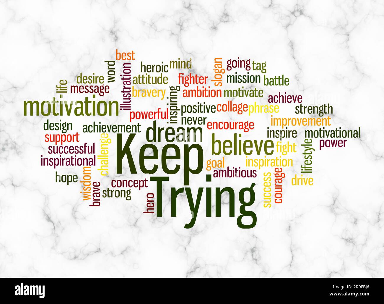 Bravery word cloud hi-res stock photography and images - Alamy