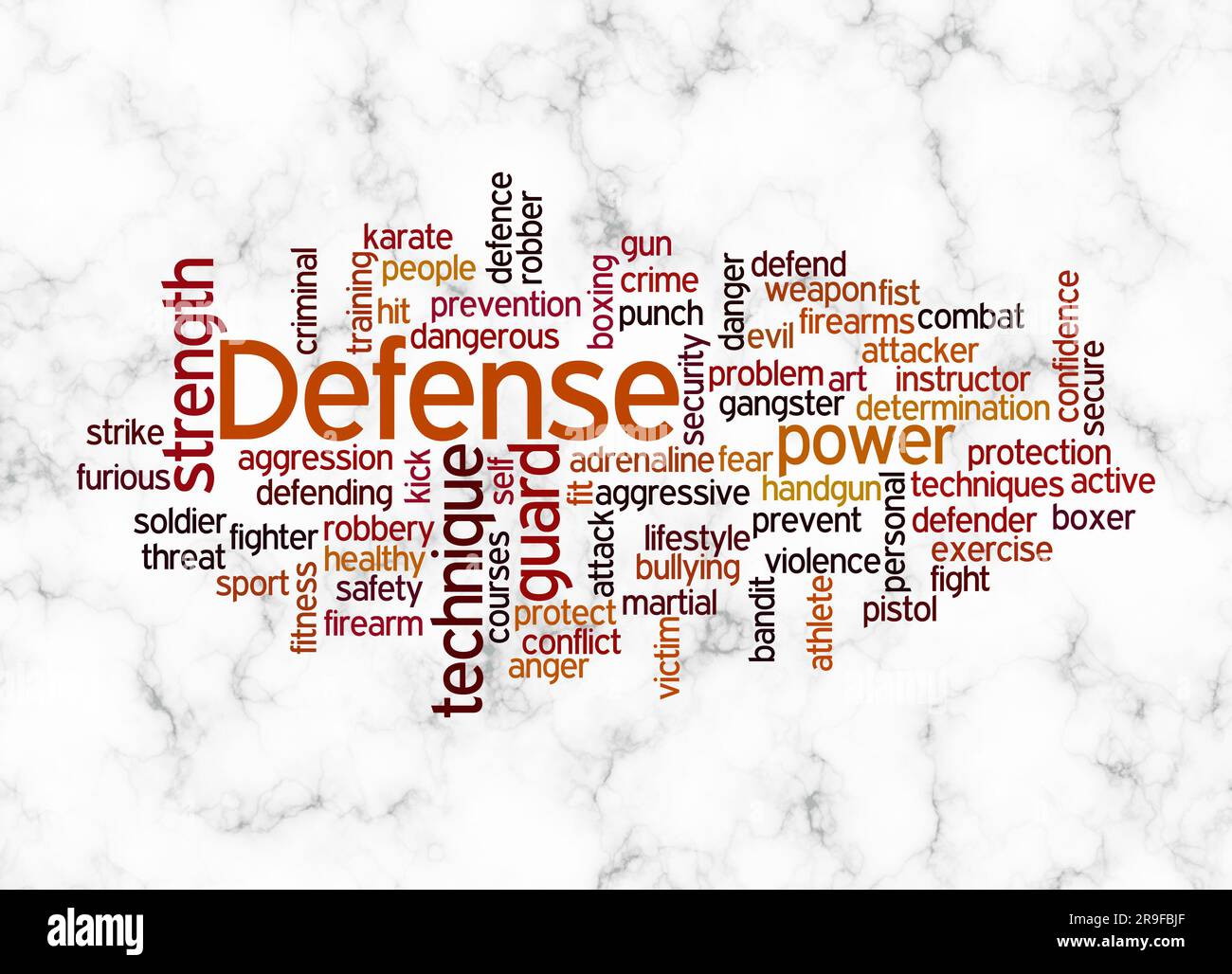 Word Cloud with DEFENSE concept create with text only Stock Photo - Alamy