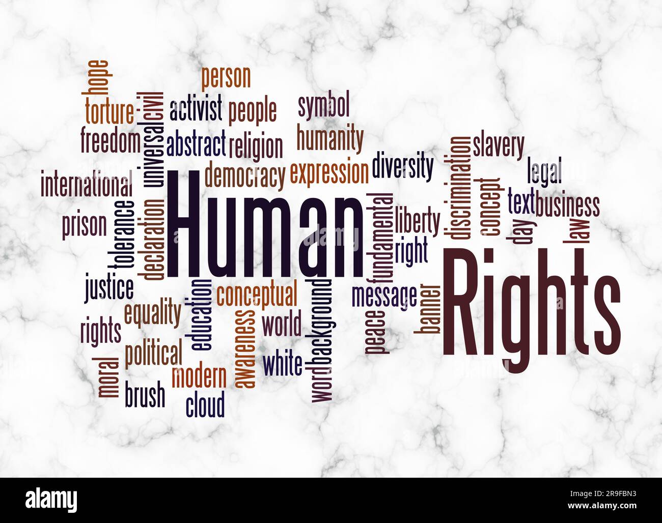 Word Cloud with HUMAN RIGHTS concept create with text only Stock Photo ...