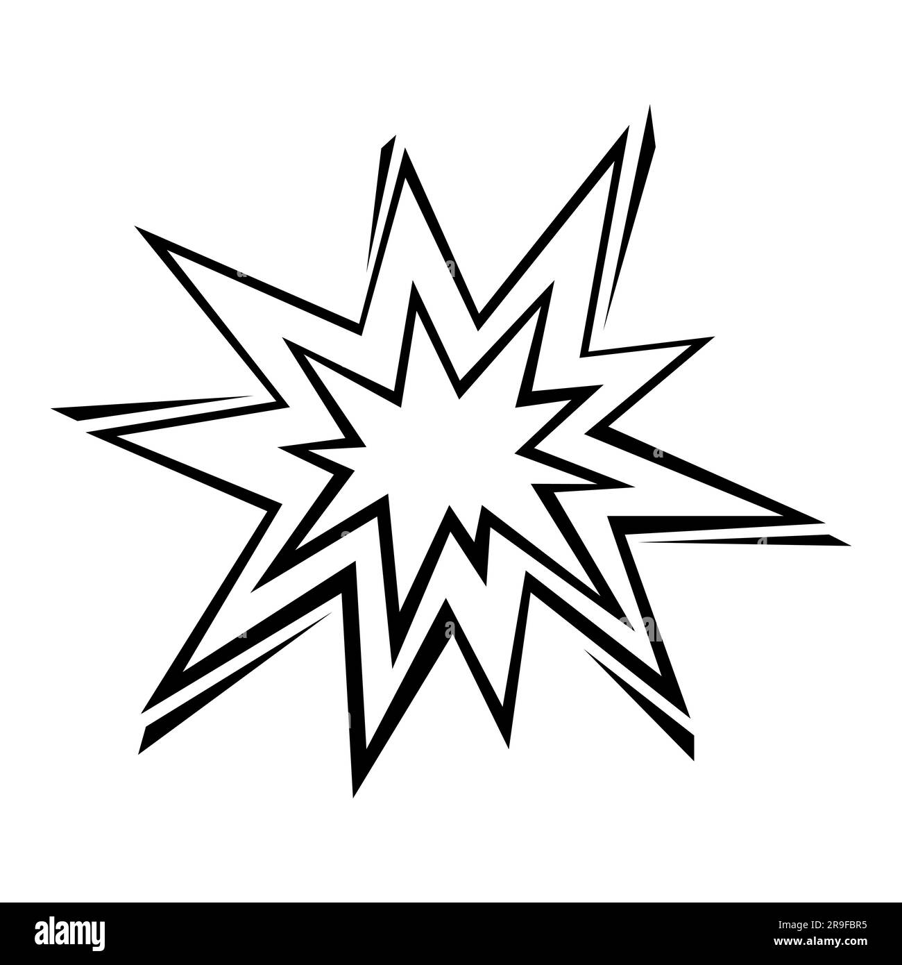 Illustration of cartoon explosion. Pop art creative image Stock Vector ...