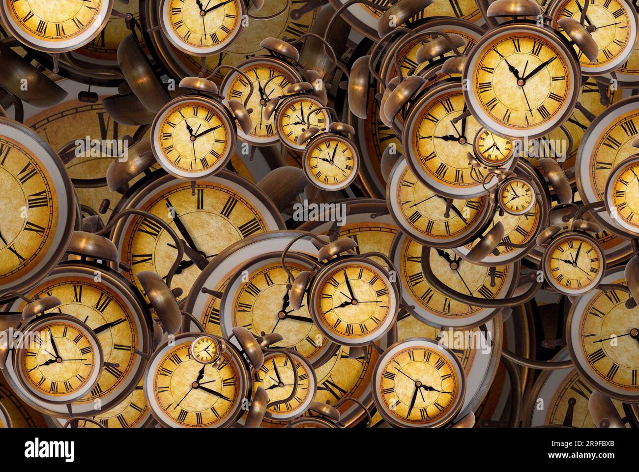 Large set of vintage clock faces. Texture of time, Elegant collection ...